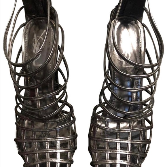 Yves Saint Laurent | Shoes | Ysl Caged Booties | Poshmark